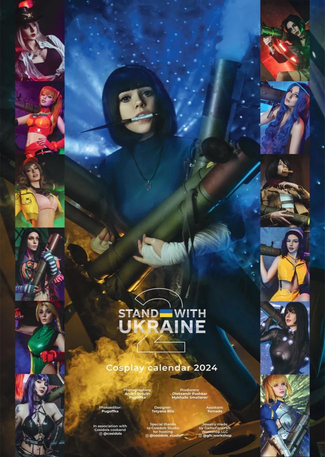 You can once again support Ukraine with a nice cosplay calendar ...