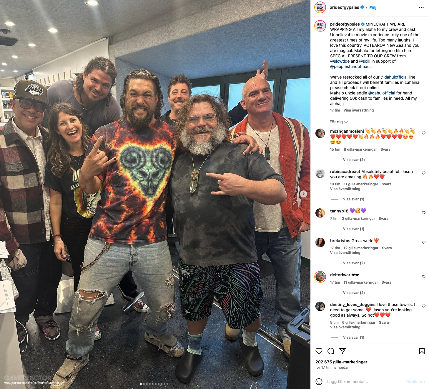 The Minecraft movie has finished filming