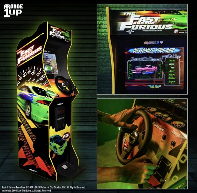 A Fast and Furious arcade cabinet now exists - - Gamereactor