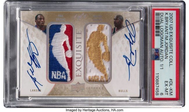 NBA card with Michael Jordan and Kobe Bryant's signatures breaks record ...