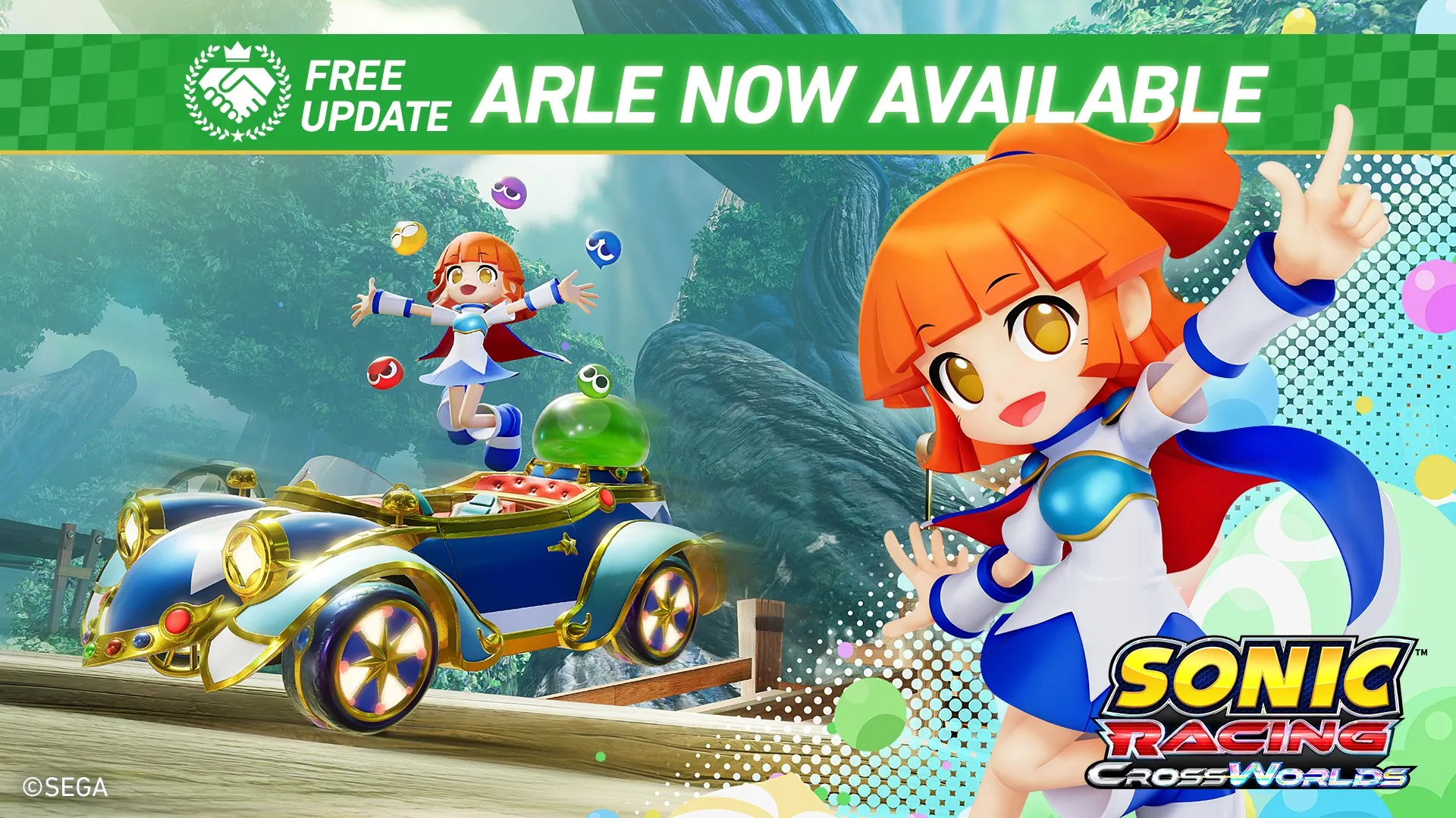 Sonic Racing: Crossworlds gets a Puyo veteran driver