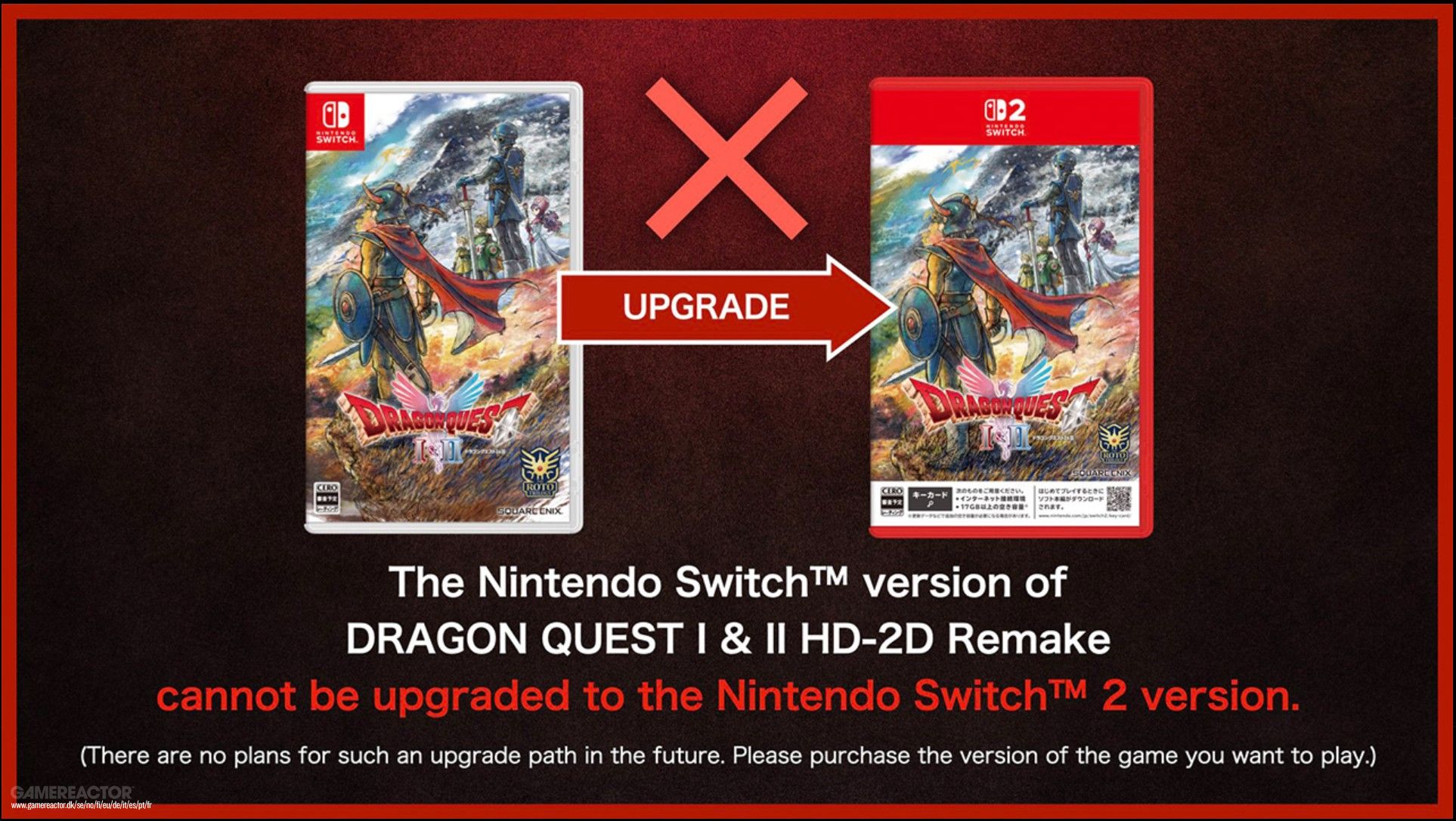 Square Enix will not offer update between Nintendo Switch versions of Dragon Quest I & II HD-2D ...
