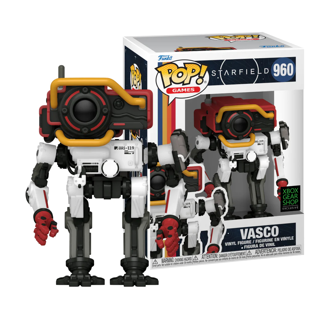 The Starfield droid Vasco to be released as a Funko POP