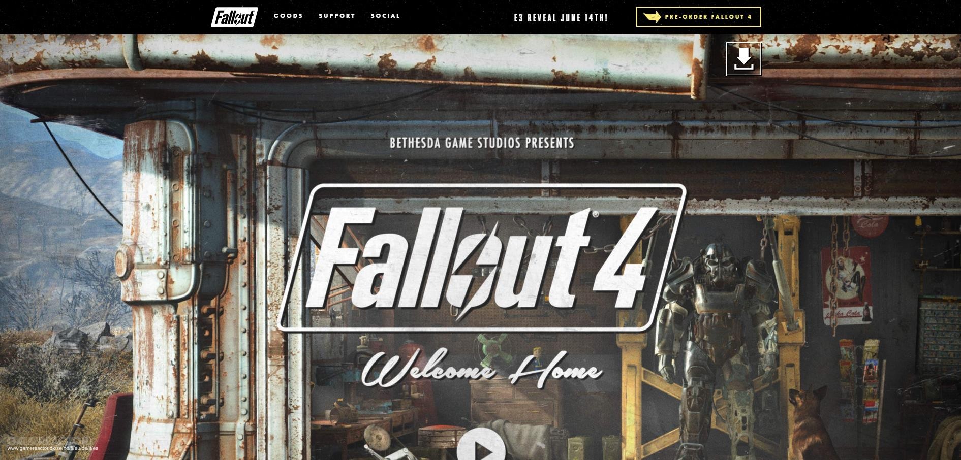 Fallout 4 site goes live early, new-gen and PC versions confirmed