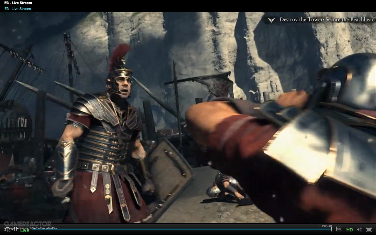 Ryse on show at E3, playable during expo - Ryse: Son of Rome - Gamereactor