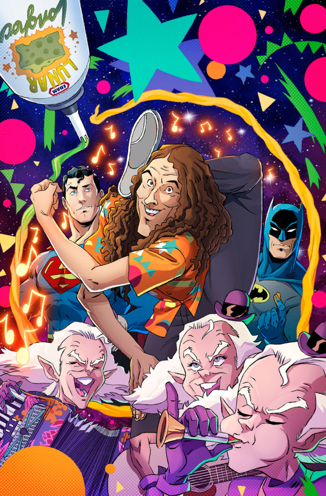 Superman, Batman, and Weird Al Yankovic... DC unveils World's Weirdest ...