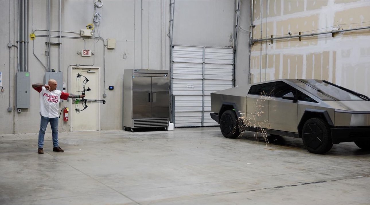 The Tesla Cybertruck can protect you from Robin Hood and his band of ...