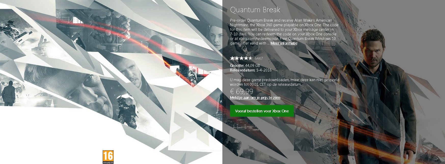 Quantum Break file size revealed