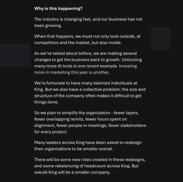 King reportedly replacing 200 developers with AI - - Gamereactor