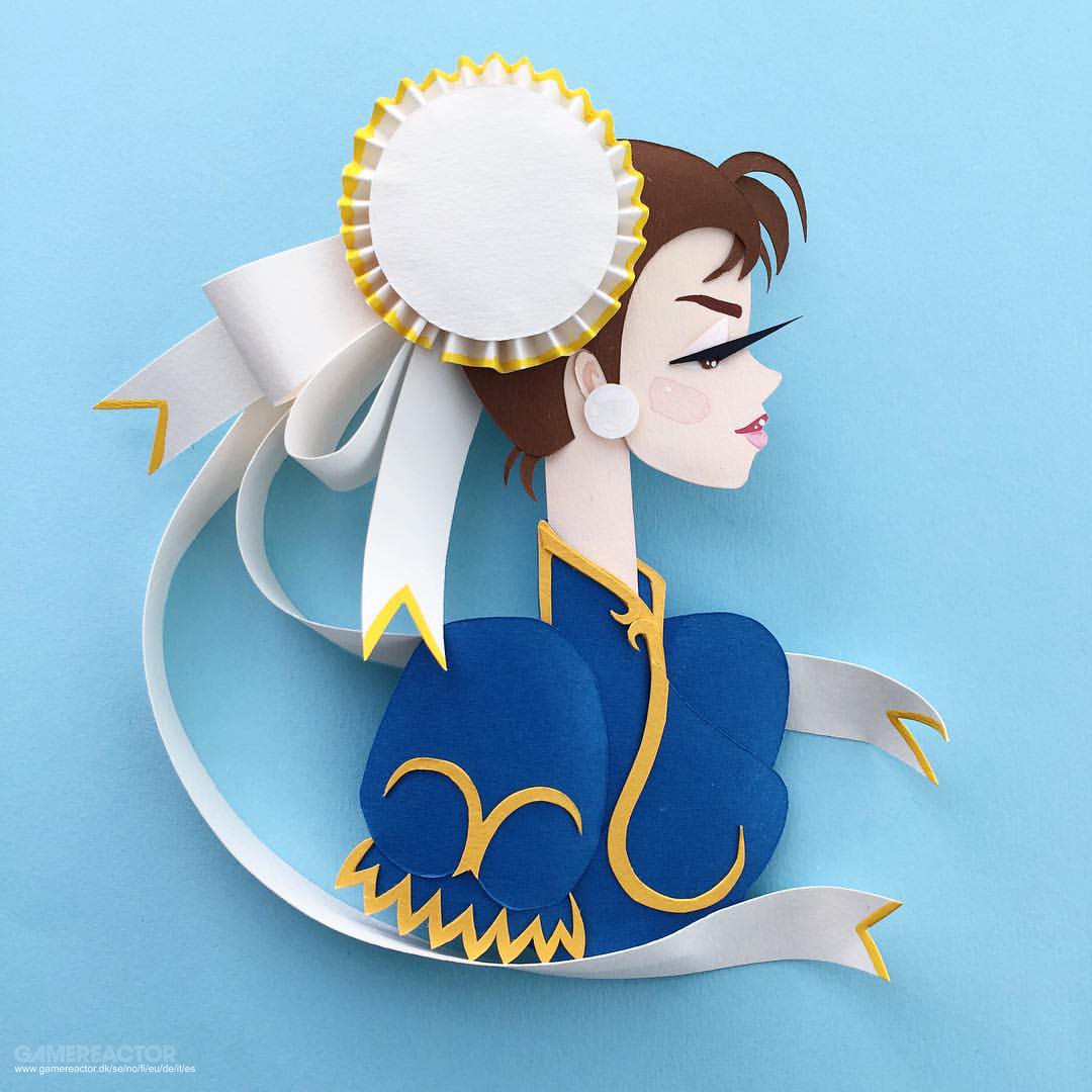 Gorgeous Street Fighter papercraft on display - Street Fighter V ...