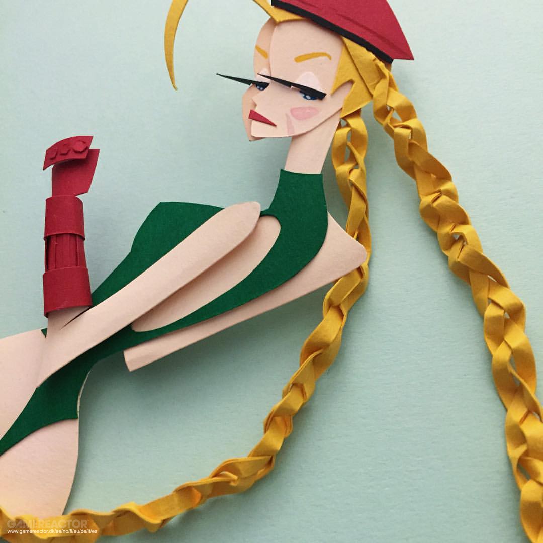Gorgeous Street Fighter papercraft on display - Street Fighter V ...