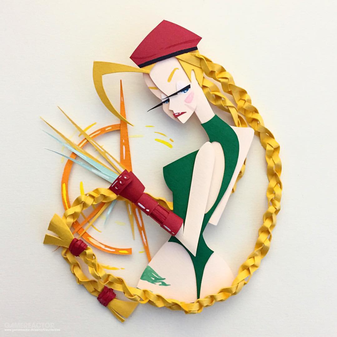 Gorgeous Street Fighter papercraft on display - Street Fighter V ...