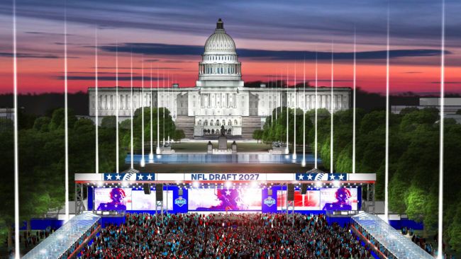 Donald Trump announces the 2027 NFL draft will take place in Washington ...