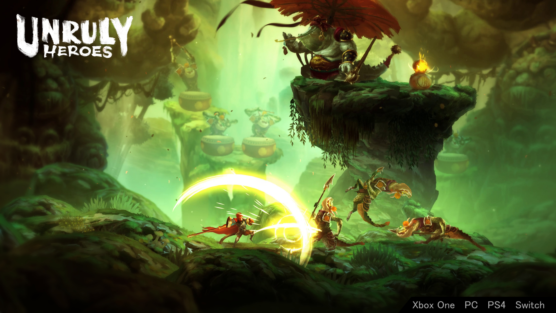 Beautiful 2D platformer Unruly Heroes unveiled
