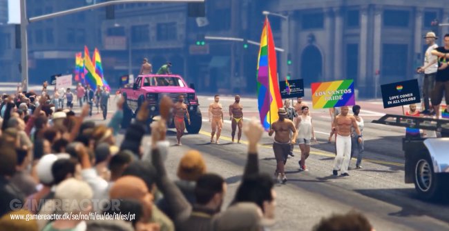 Modders bring LGBT parade to GTA V - Grand Theft Auto V - Gamereactor