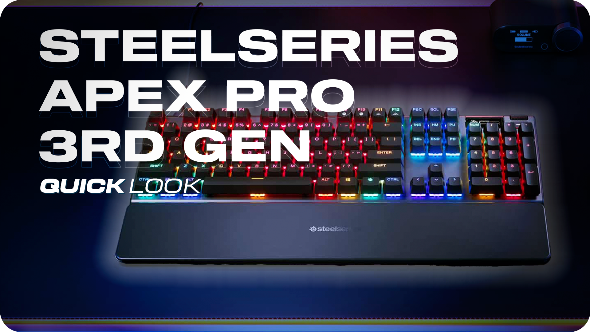 SteelSeries Apex Pro 3rd Gen keyboard is even faster and smarter ...