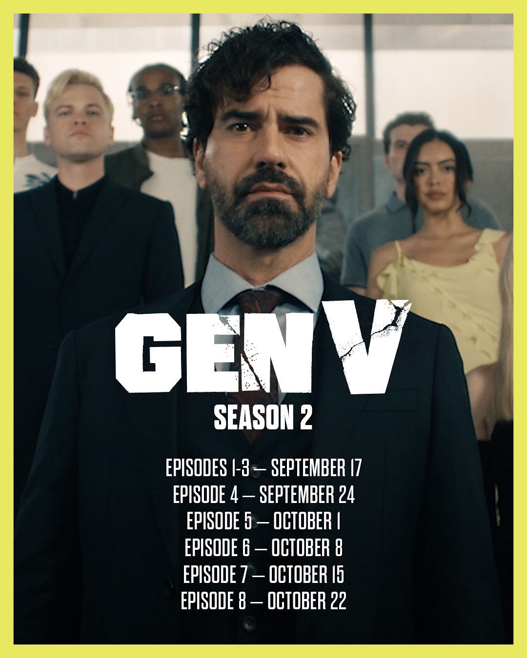 Gen V kicks off with three episodes on the 17th of September