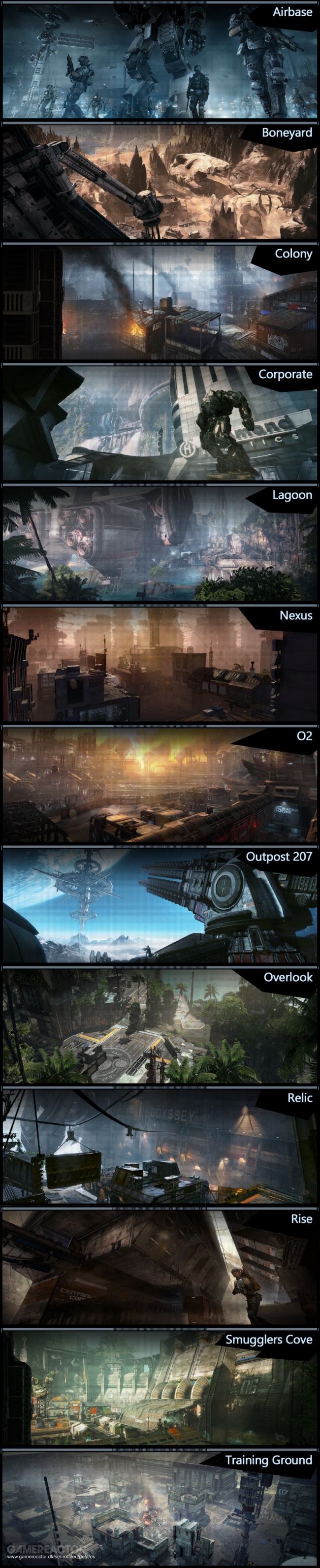 15 maps in Titanfall according to resourceful hackers