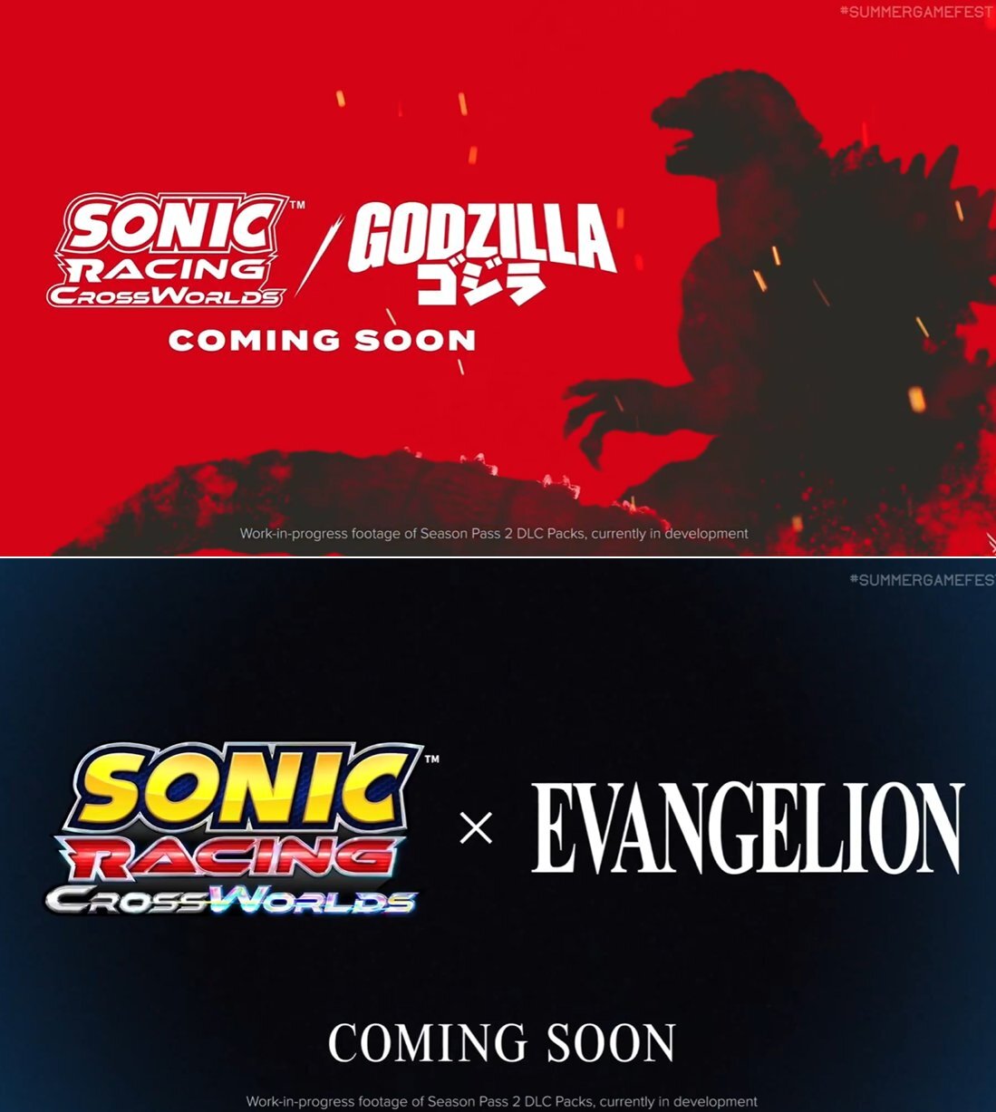 Sonic Racing: Crossworlds is getting visits from Godzilla and Evangelion