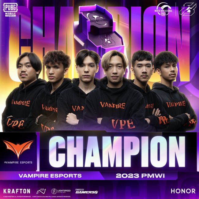 Vampire Esports are the PUBG Mobile World Invitational champions