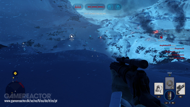 Twilight on Hoth gameplay from Star Wars Battlefront