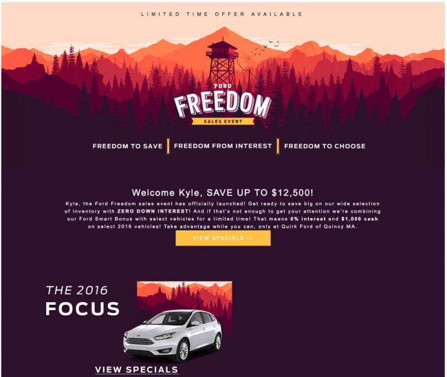 Firewatch art has been found in Ford's advertising