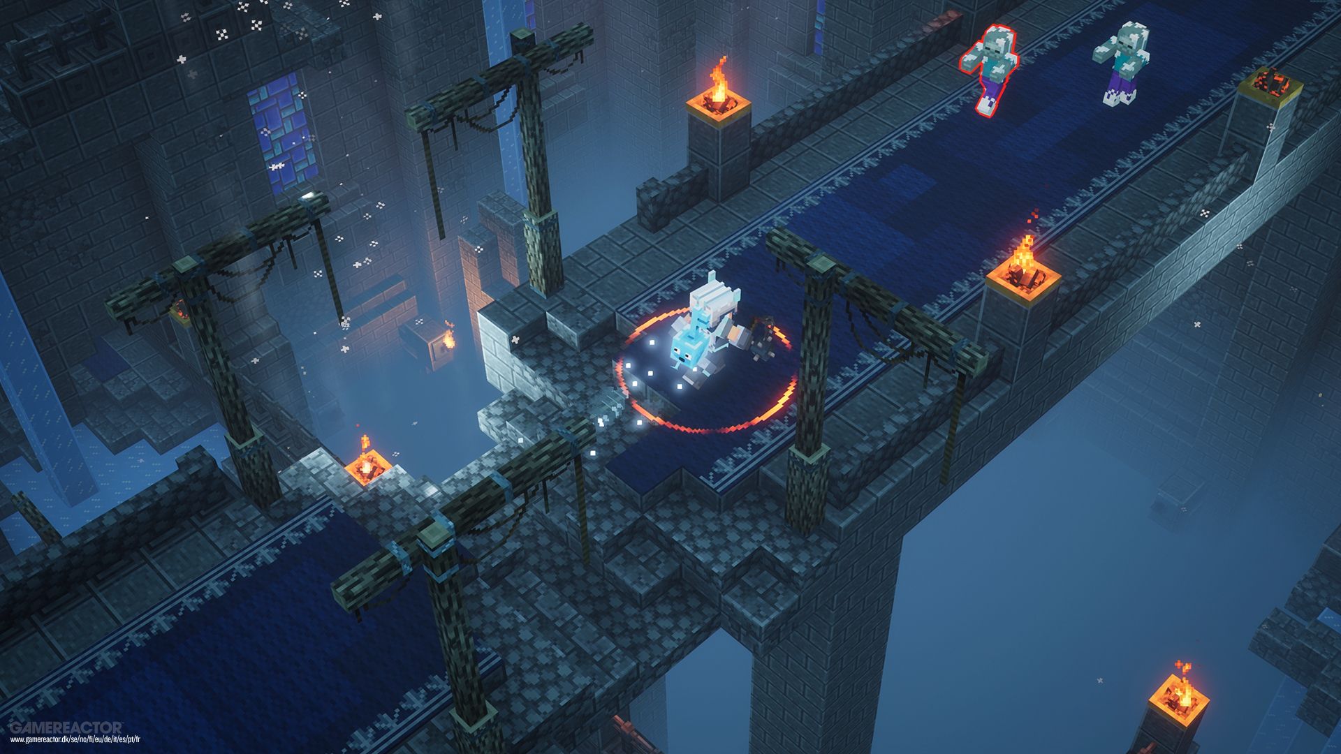 Frosty trailer lands for Minecraft Dungeons: Creeping Winter