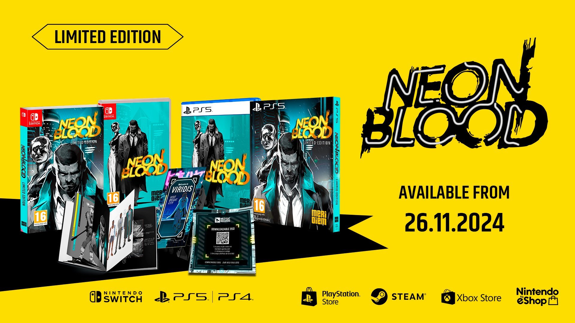 Neon Blood confirms release date, limited physical edition on the way ...