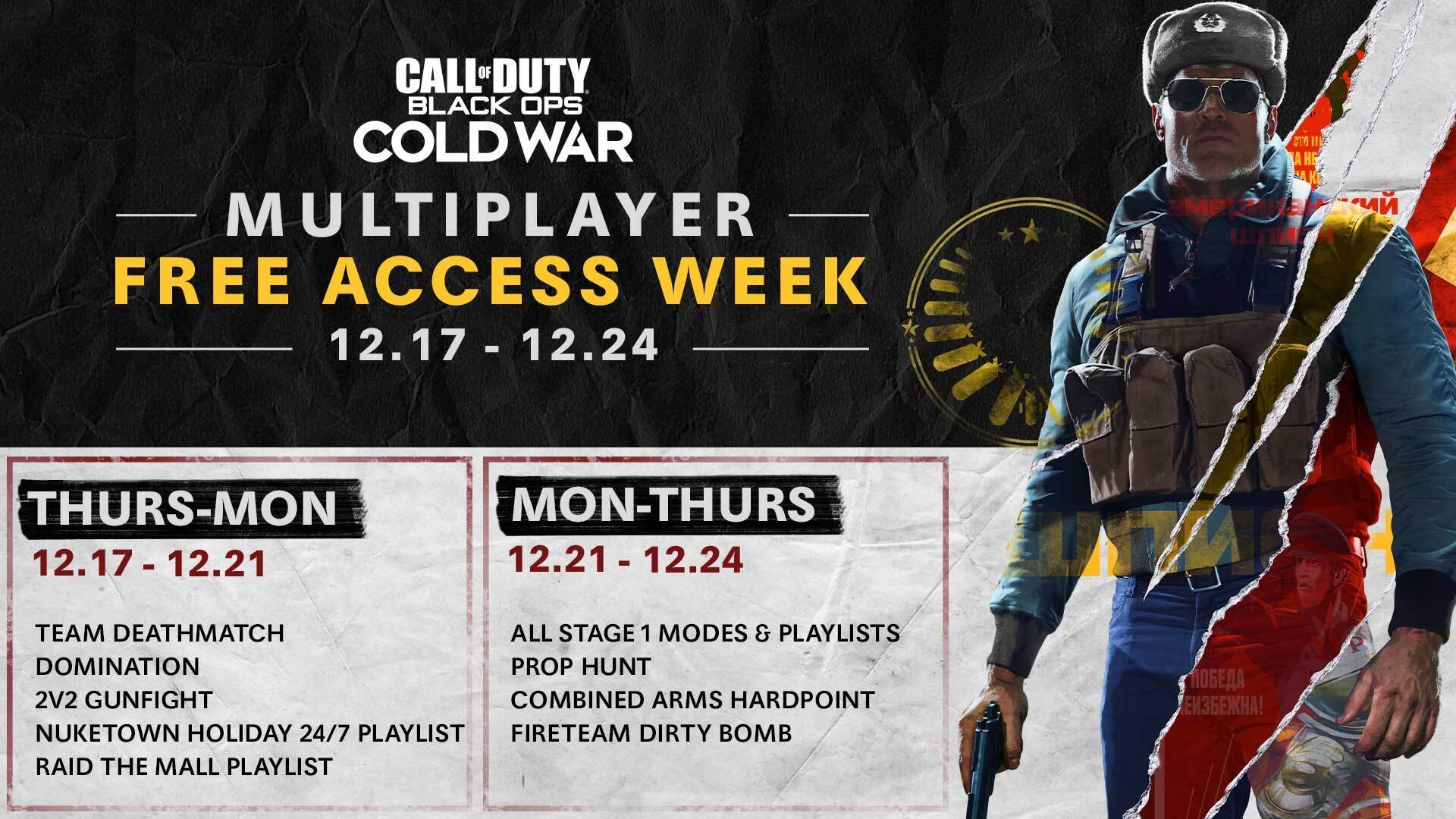 Call of Duty: Black Ops Cold War multiplayer is free to play this weekend
