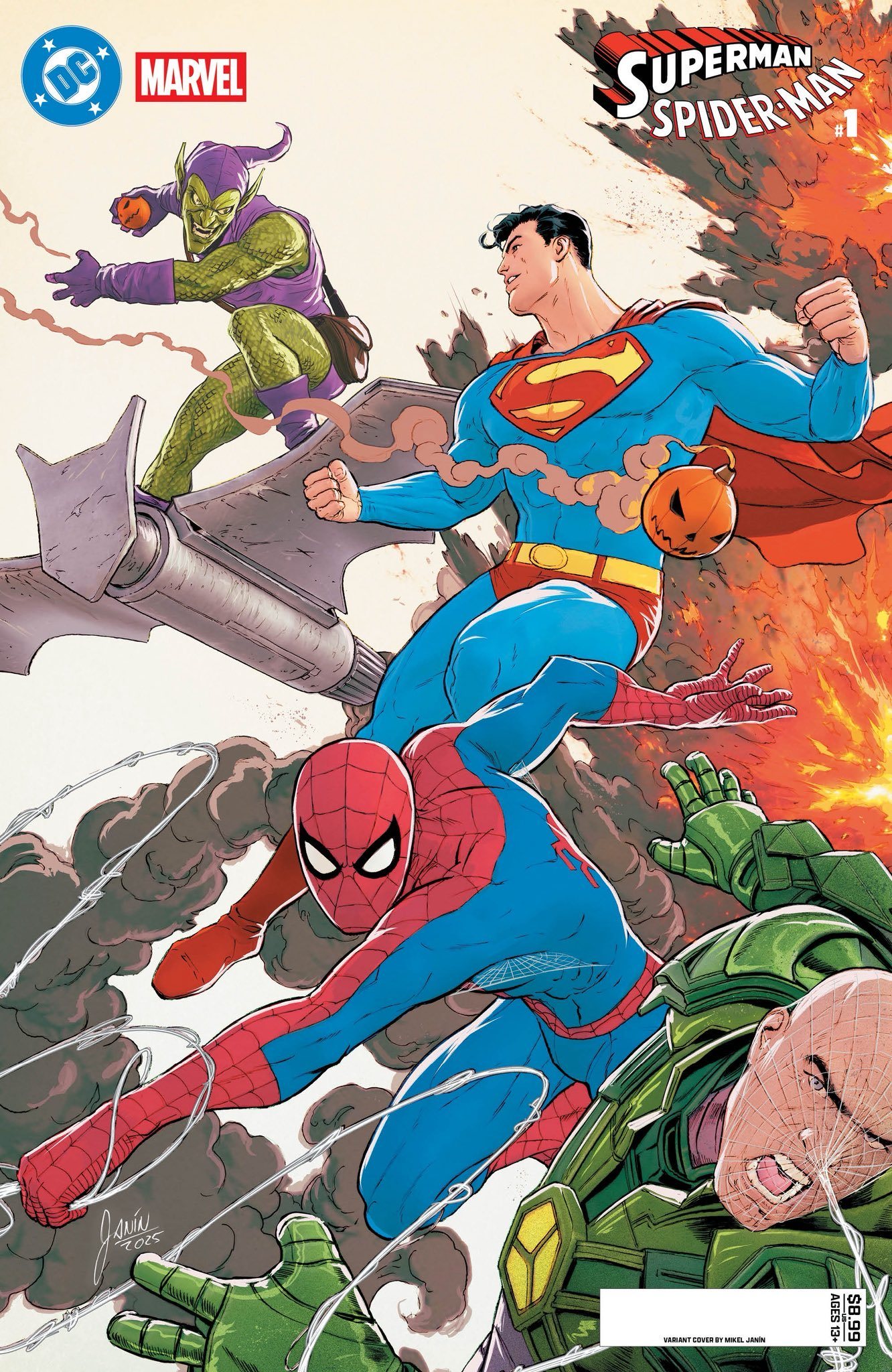 Superman x Spider-Man comic book covers unveiled - - Gamereactor