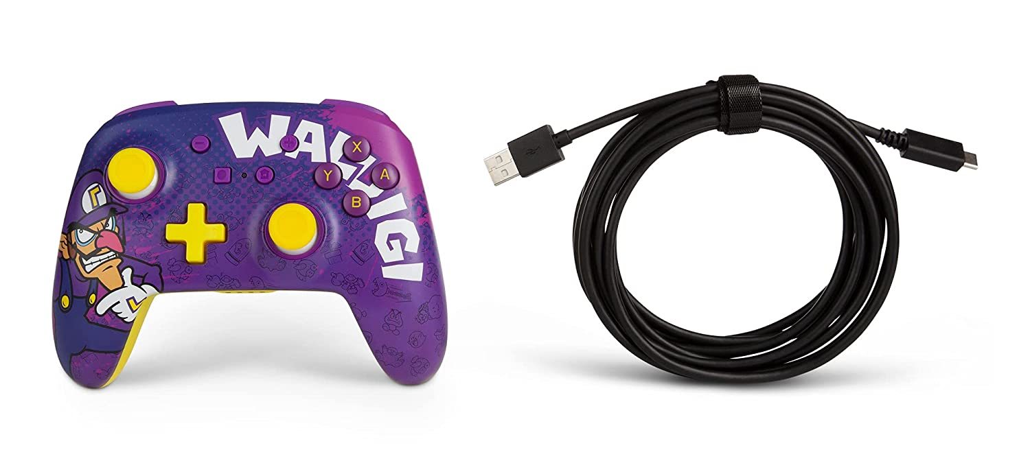 PowerA presents: a Waluigi-themed Enhanced Wireless Controller for ...