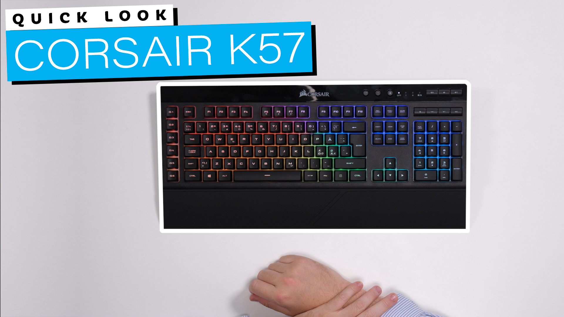 Our Quick Look series checks out the Corsair K57 keyboard - - Gamereactor