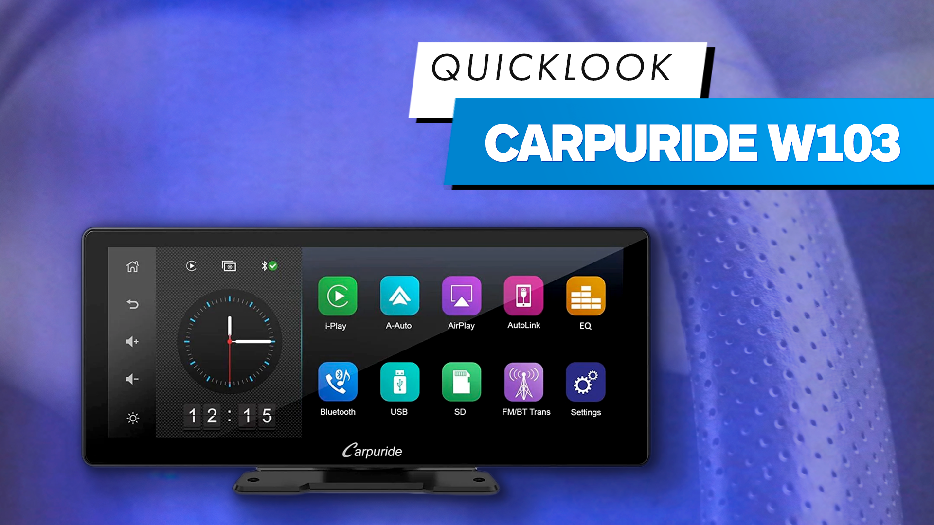 Add a smart dashboard to your car with Carpuride's W103 - - Gamereactor
