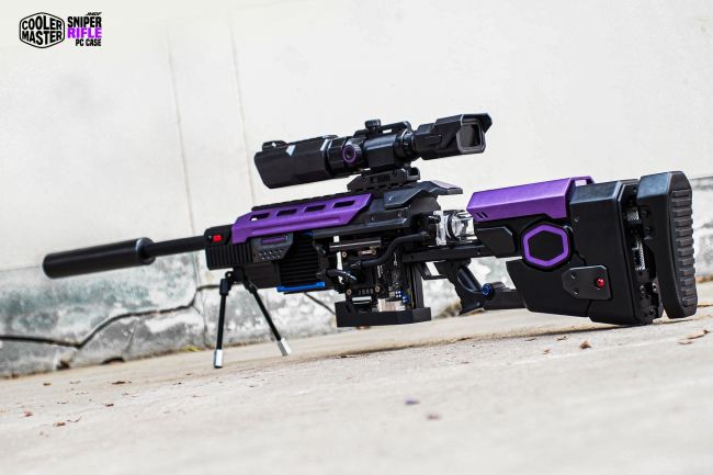 Someone has made a working PC in the shape of a sniper rifle ...
