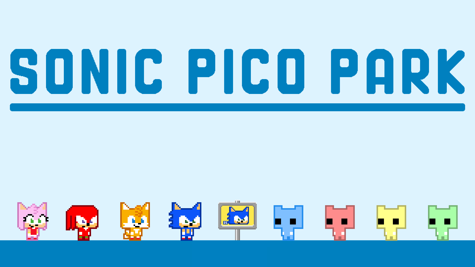 Sonic Pico Park offers fast paced co-op action with 8 bit graphics
