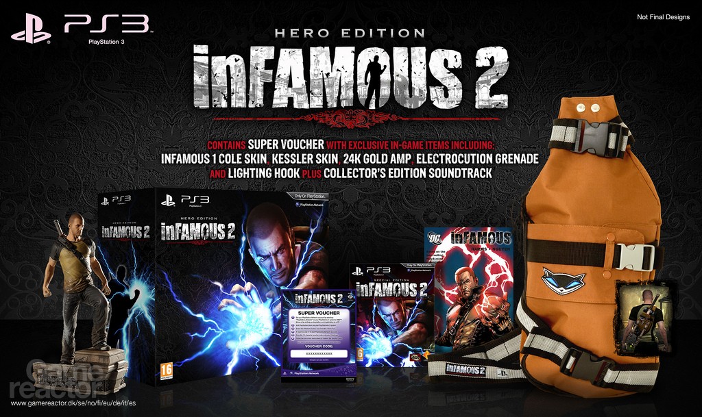 Three versions of Infamous 2