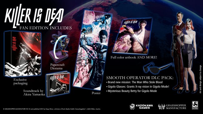Killer is Dead blowout: special editions, screens, release date