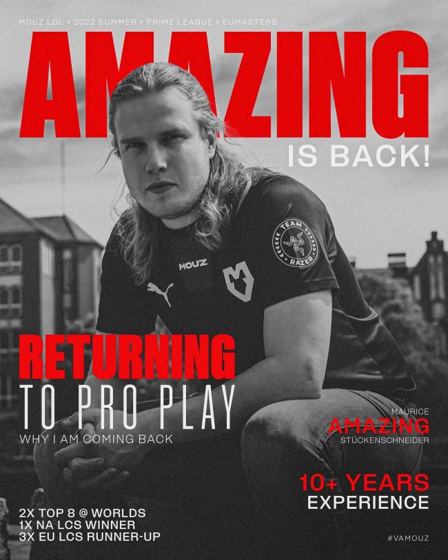 Mouz has signed Amazing - League of Legends - Gamereactor