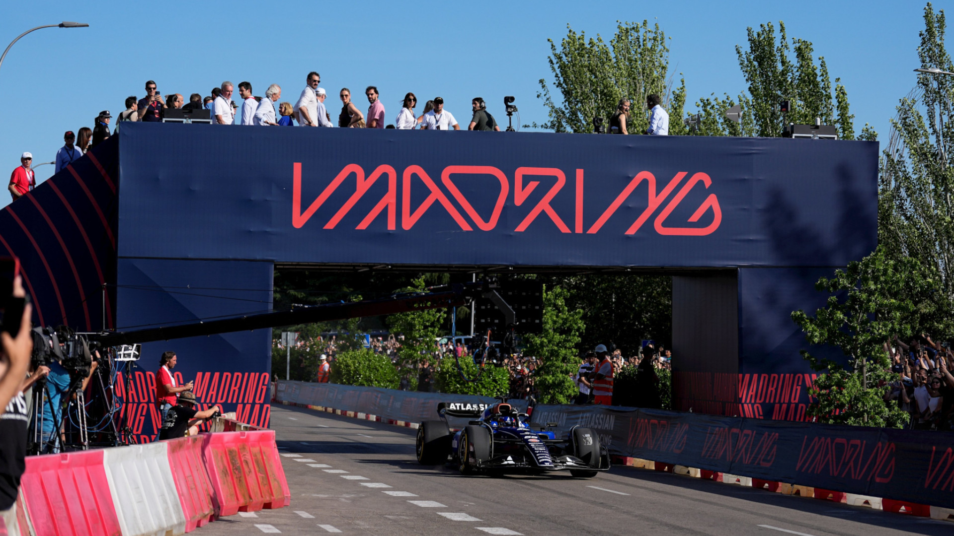 Watch Carlos Sainz racing for the first time at Madrid F1 urban circuit ahead of 2026 debut ...