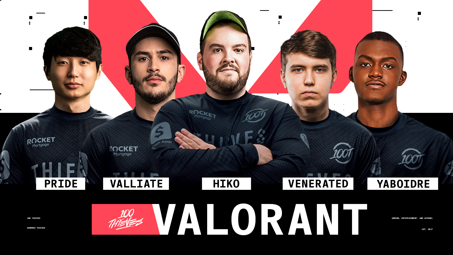 100 Thieves has completed its Valorant squad line-up