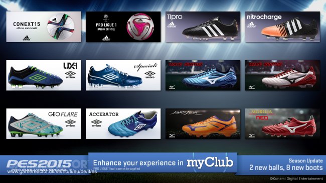 Second free update for PES 2015 lands today - Pro Evolution Soccer 2015 ...