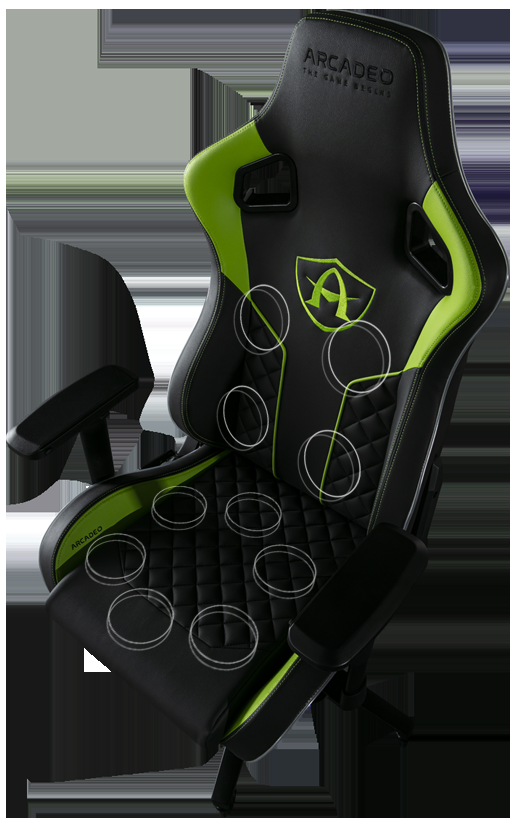 Arcadeo customisable 10-zone Haptic chair unveiled at CES - - Gamereactor