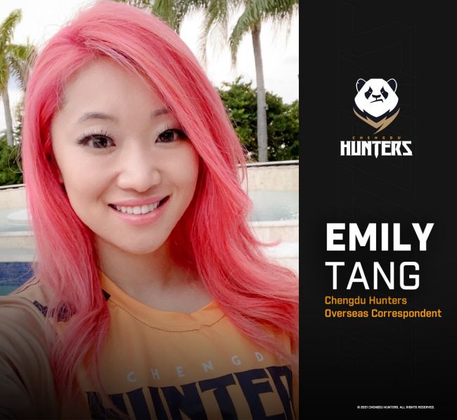 Chengdu Hunters add former Overwatch League talent Emily Tang to its staff