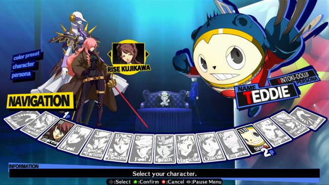 Persona 4 Arena UI screens - Persona 4: Arena - Gamereactor