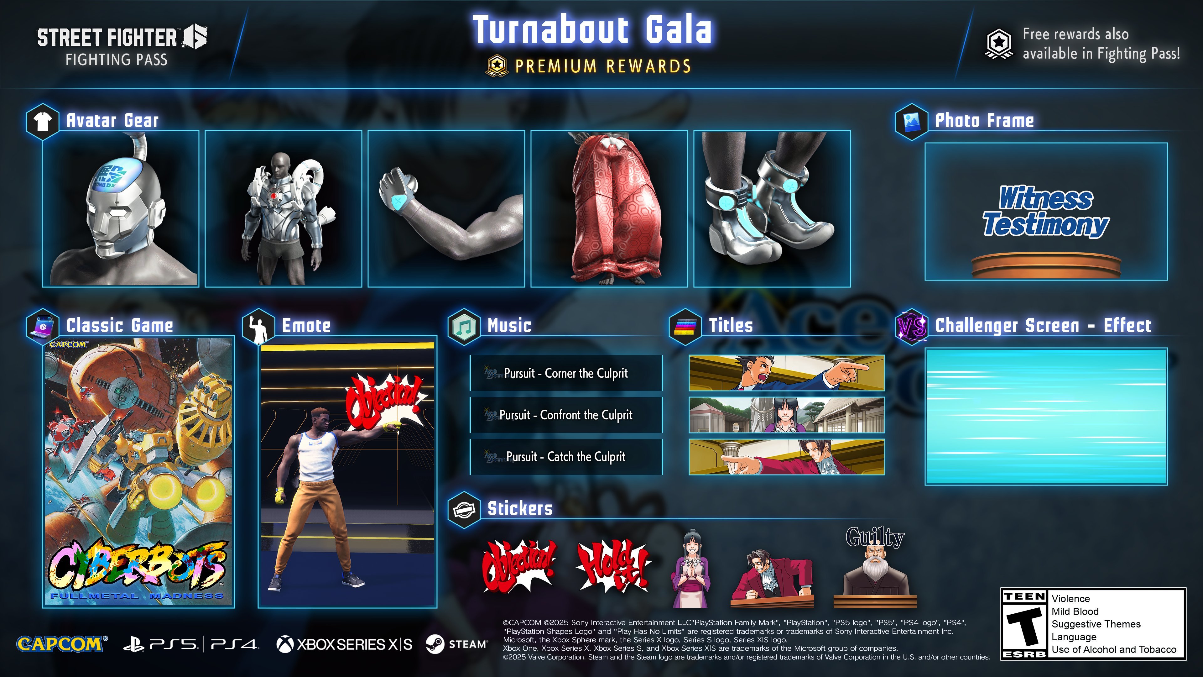 Street Fighter 6 gets Ace Attorney Steel Samurai gear as part of latest ...