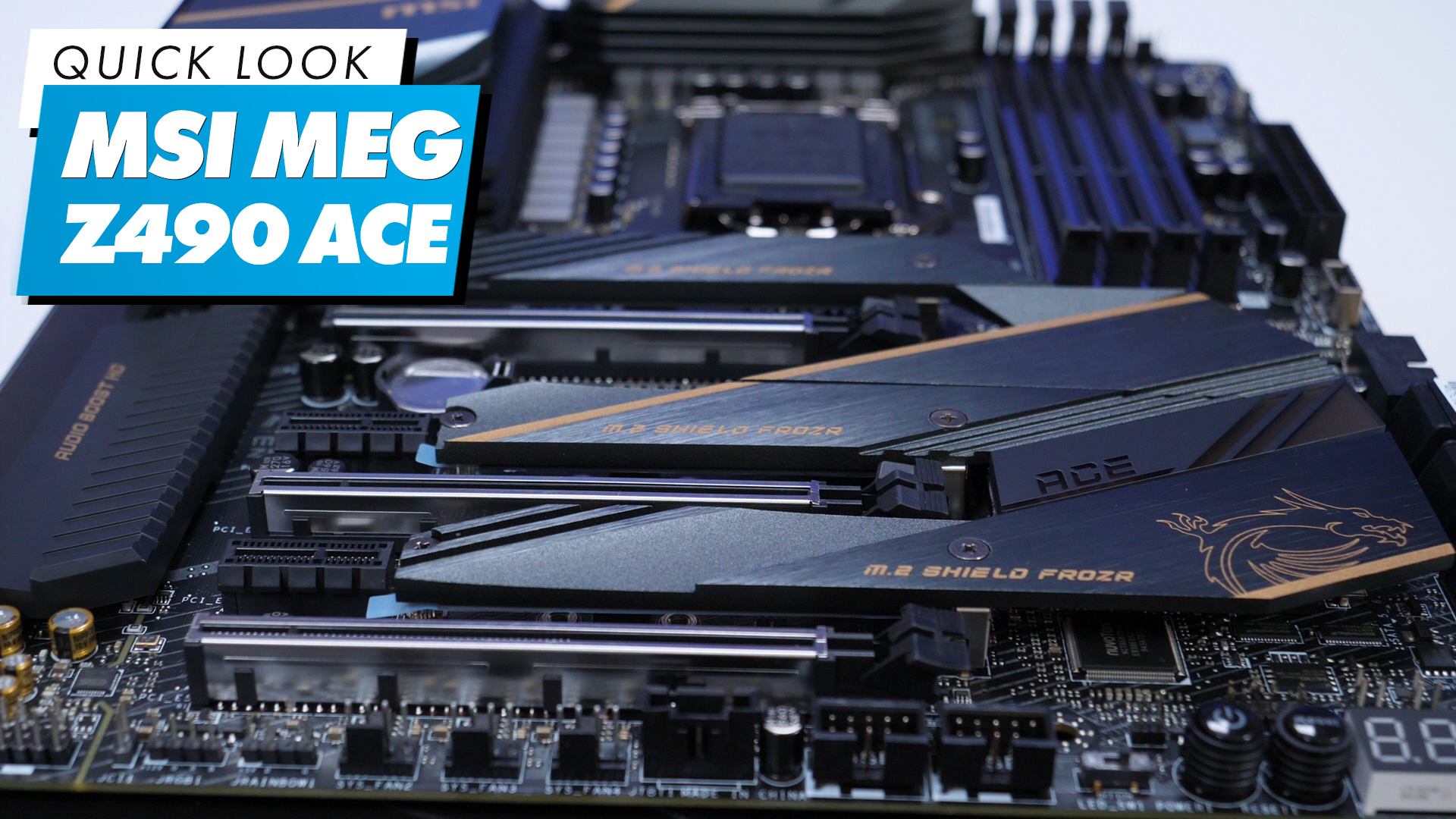 We unbox MSI's new motherboard, the Meg Z490 ACE - - Gamereactor