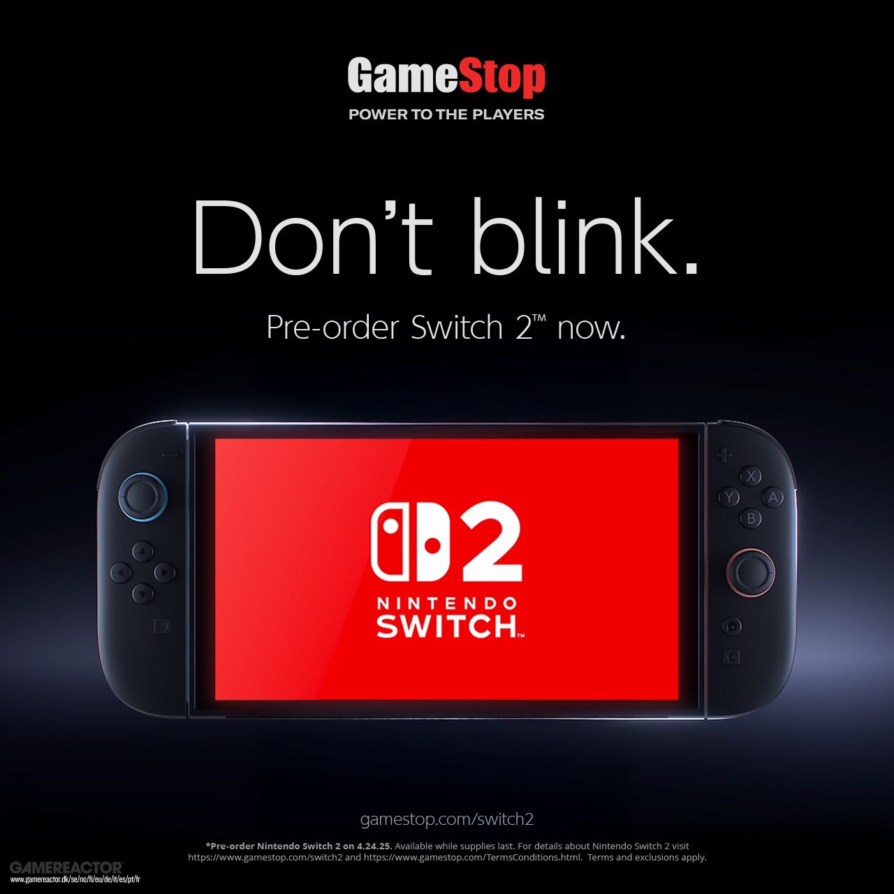 GameStop website crashes the same second Nintendo Switch 2 pre-orders ...