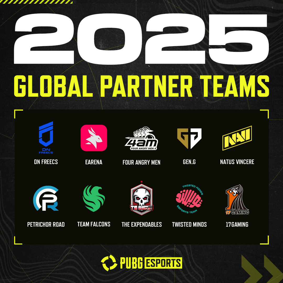 Here are the PUBG Esports 2025 global partner teams - PUBG ...