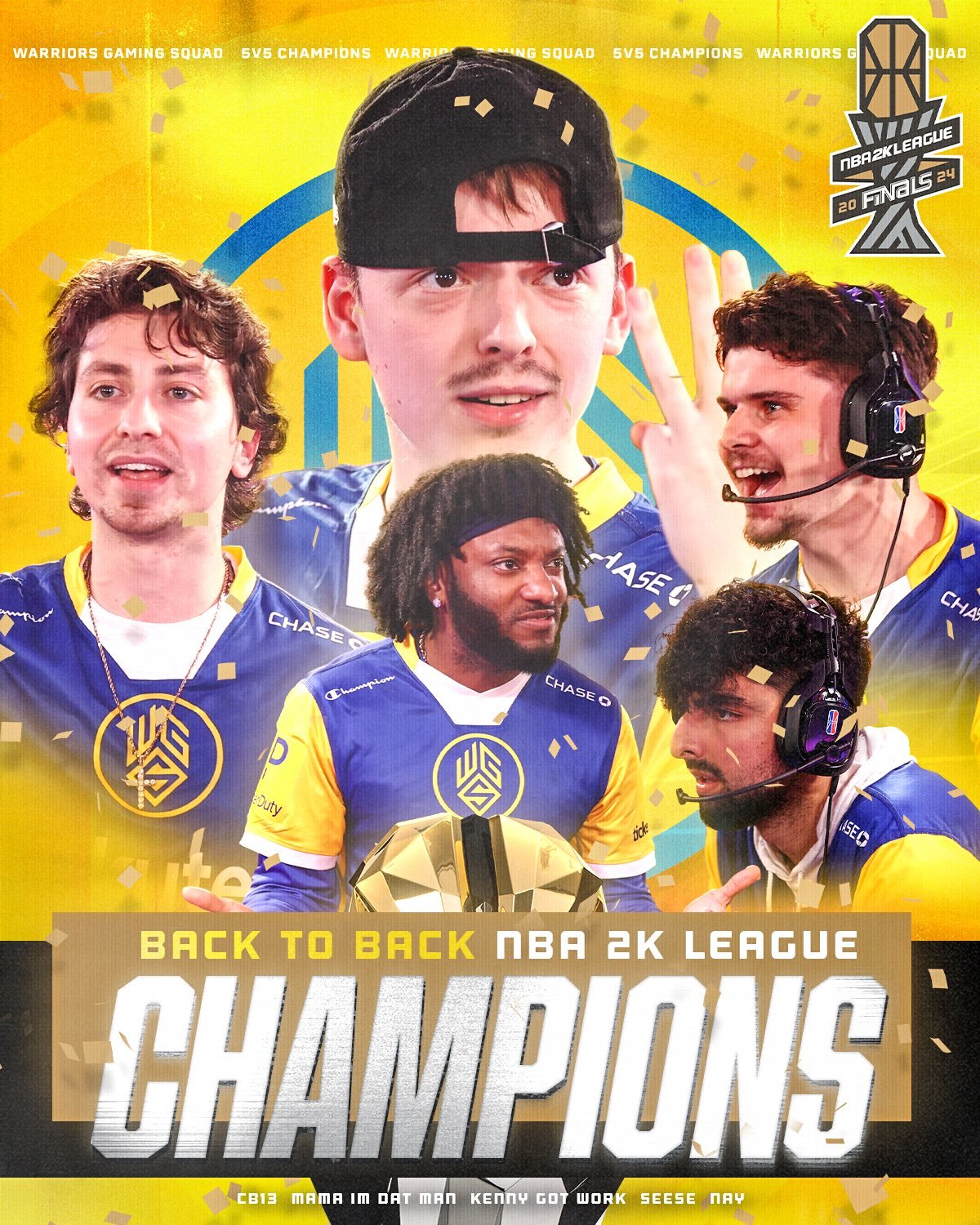 Warriors Gaming Squad crowned back-to-back NBA 2K League champions ...
