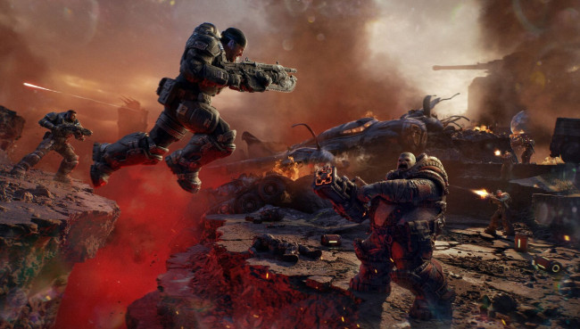 Gears of War: E-Day's campaign is roughly 14 hours long